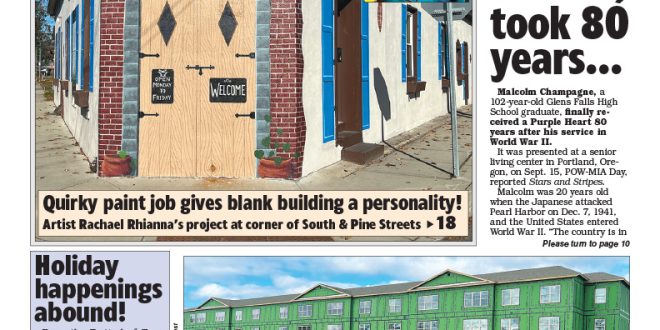 Our November 22 front page | Glens Falls Chronicle Our November 22 front page | Glens Falls Chronicle