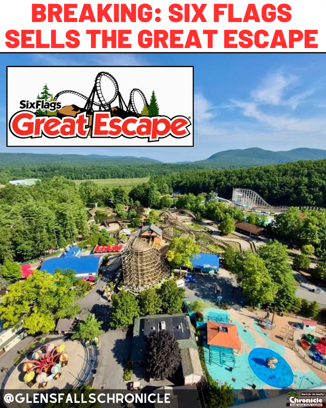 BREAKING: Six Flags sells The Great Escape | Glens Falls Chronicle